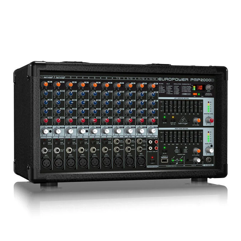Behringers PMP2000D Professional Stage Large Mixer With Power Amplifier ...