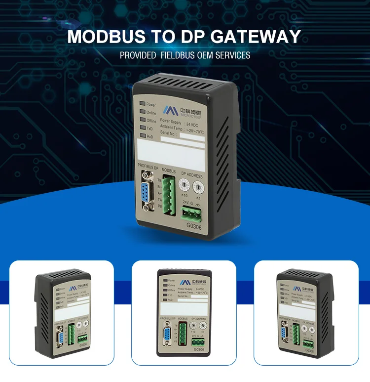 Industrial Fieldbus Protocol Conversion Relay Station Modbus To Profibus Dp - Buy Modbus To ...