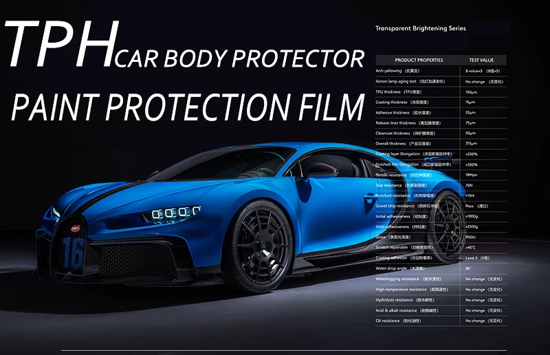 Glossy Transparent Self Adhesive Anti Scratch Ppf 1.52m*15m Tph-ay130 ...