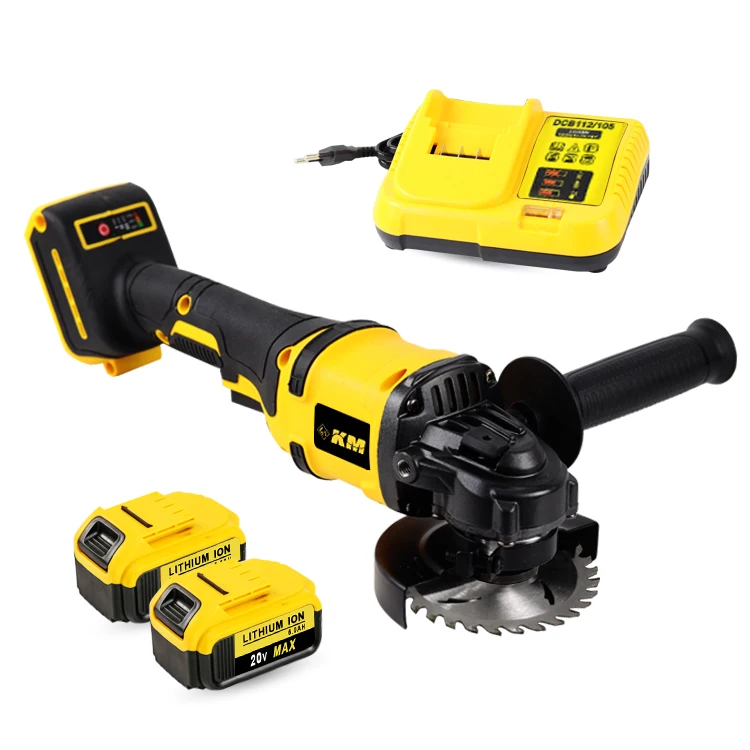 Km Suitable Brushless Yellow Li-ion Electric Power Angle Grinder ...