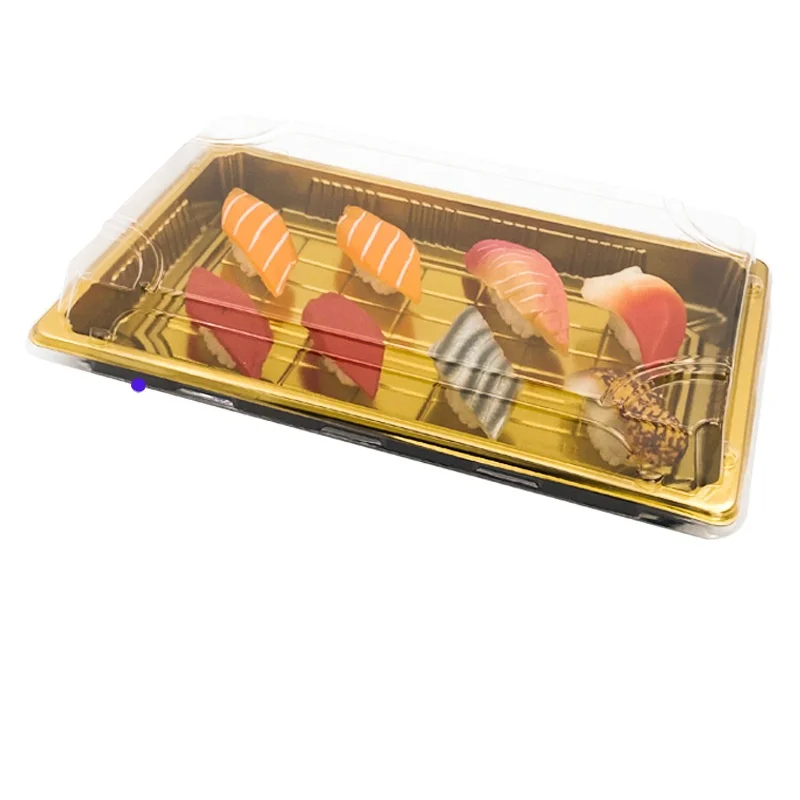 Custom Disposable Plastic Sushi Tray Togo Box For Fast Food Take-out ...