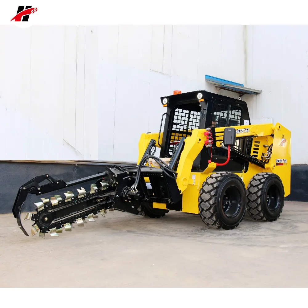 China Agriculture Digging Trencher Chain Type Skid Steer Loaders for Sale
