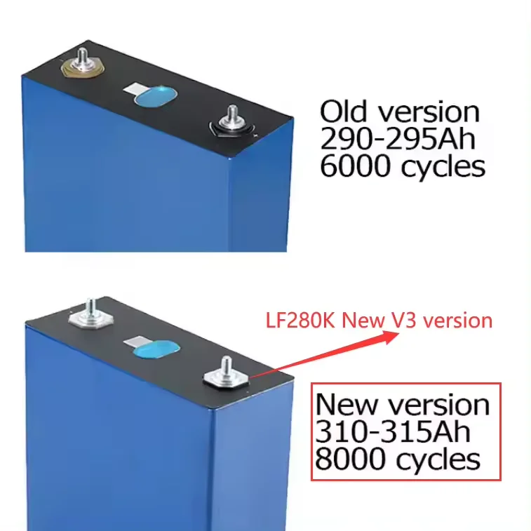 Grade A 280ah 8000cycle Lifepo4 Lithium Catl Ev Lf280k 3.2v 314ah Prismatic Lfp Cells 12v 24v ...