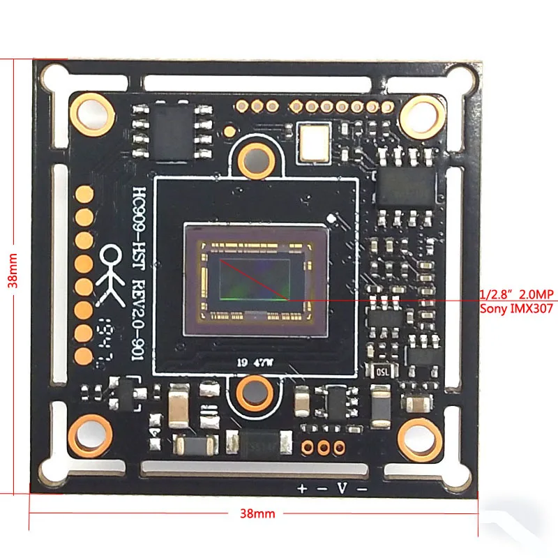1080P 2MP CCTV Camera Module PCB, AHD/TVI/CVI/CVBS, IMX307 CMOS Sensor ...