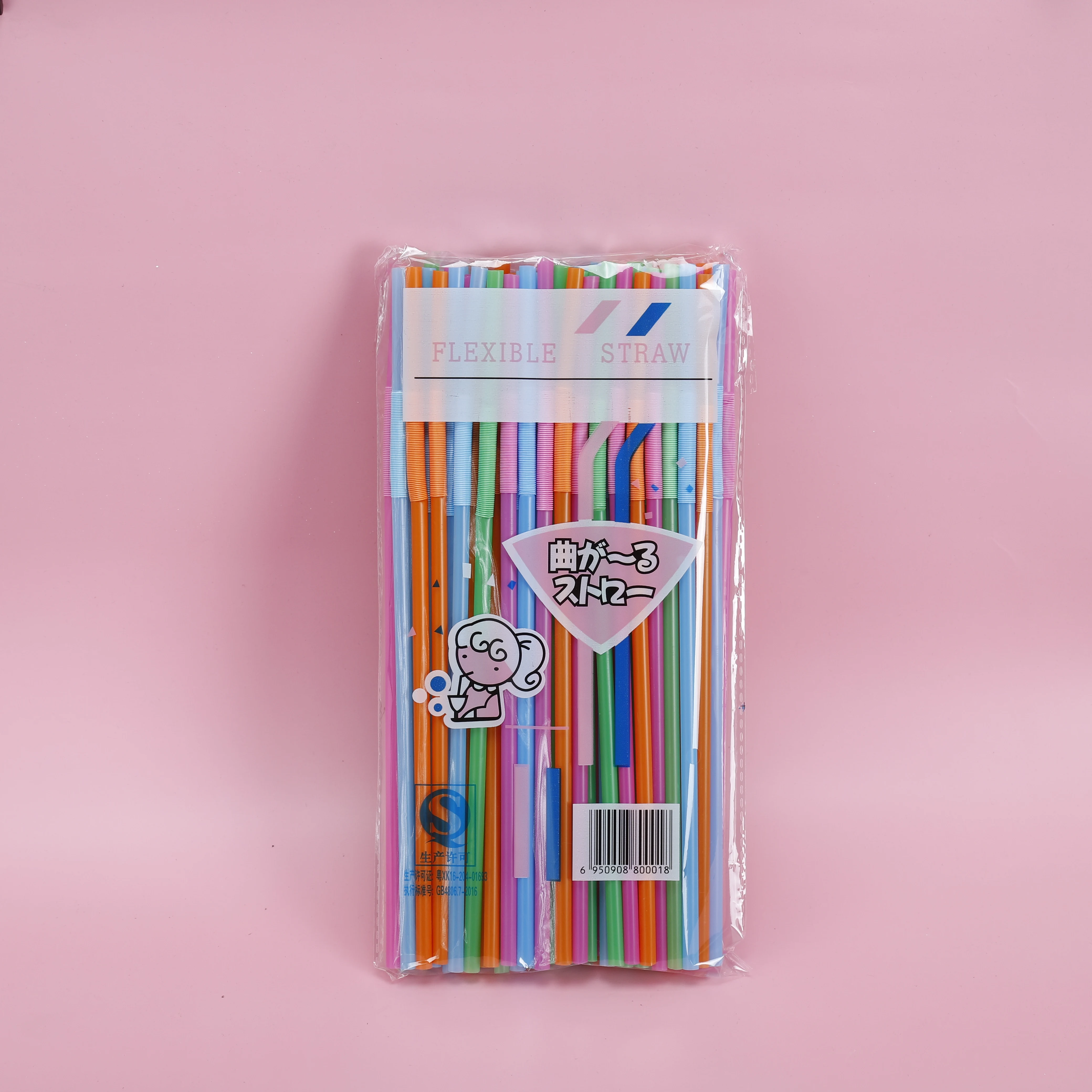 Disposable Art Straw Individual Packing Strip Pla Straws Box Packing ...