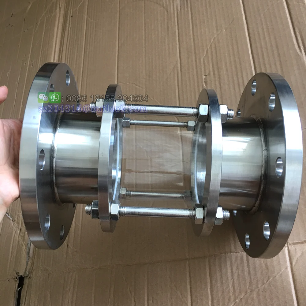 Sanitary Stainless Steel Flange End Water Flow Indicator