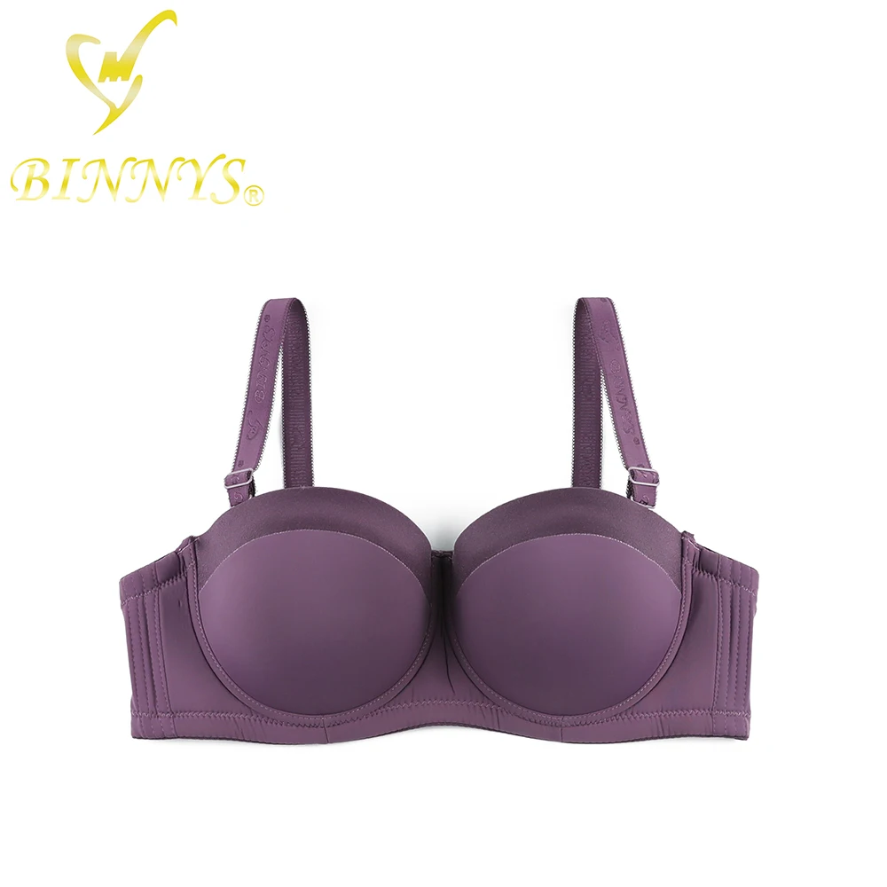 Binnys High Quality Half Cup Solid Strapless Ladies Brassier - Buy ...