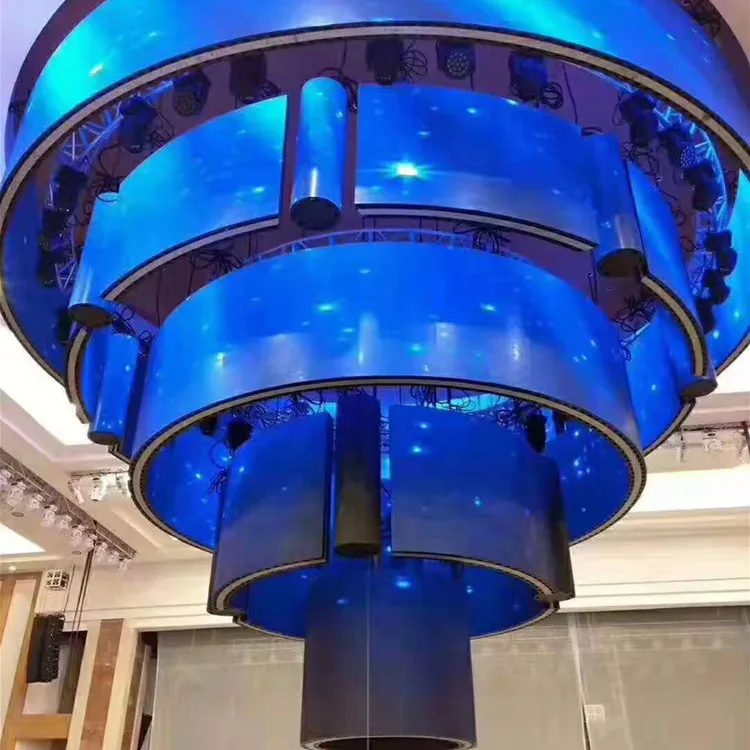 Flexible Display Diy Rgb Hd Led Billboards Column Cylinder Led Screens ...