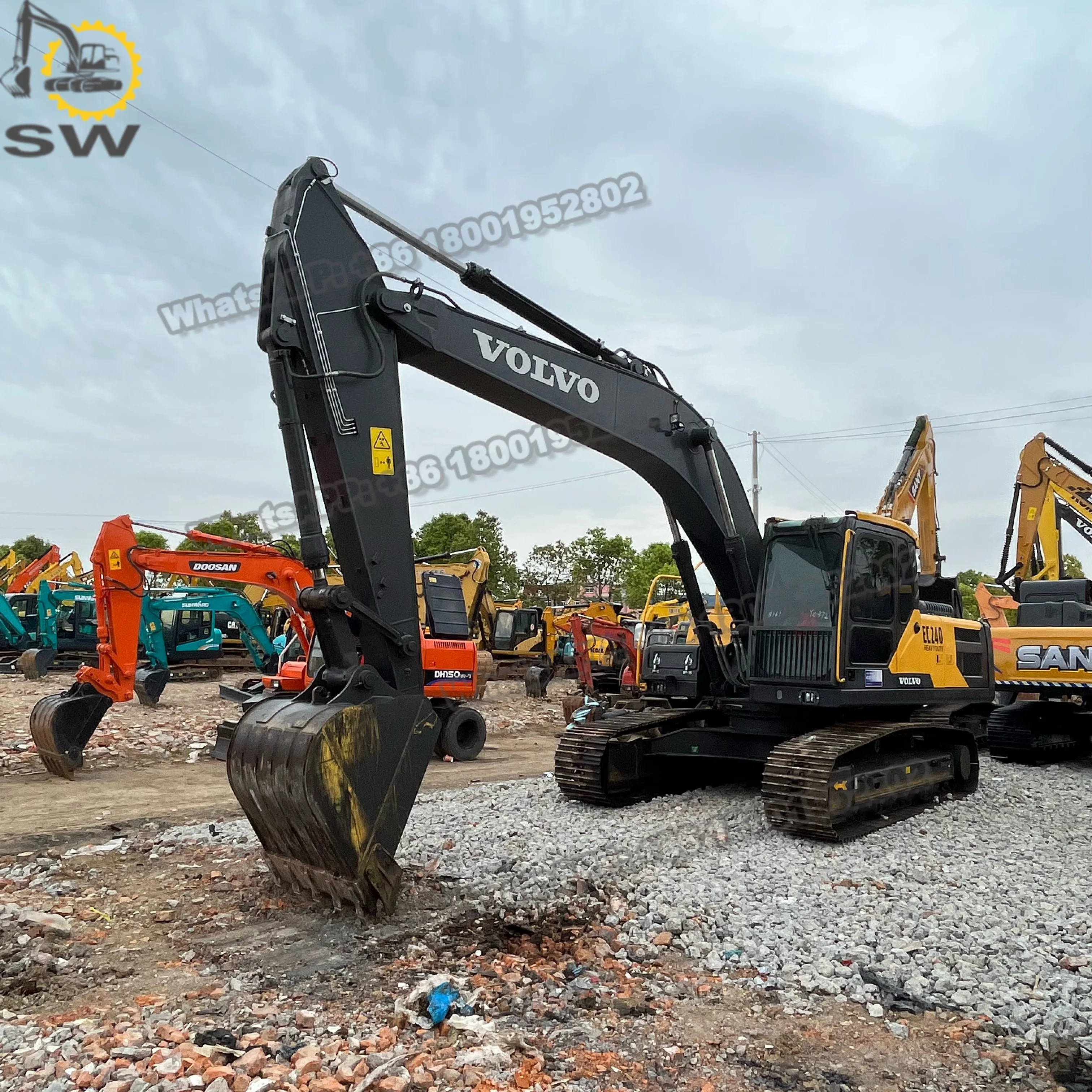 Used Volvo 240 Excavator,Volvo Ec240dl Ec240d Ec240b Ec240blc Ec220 ...
