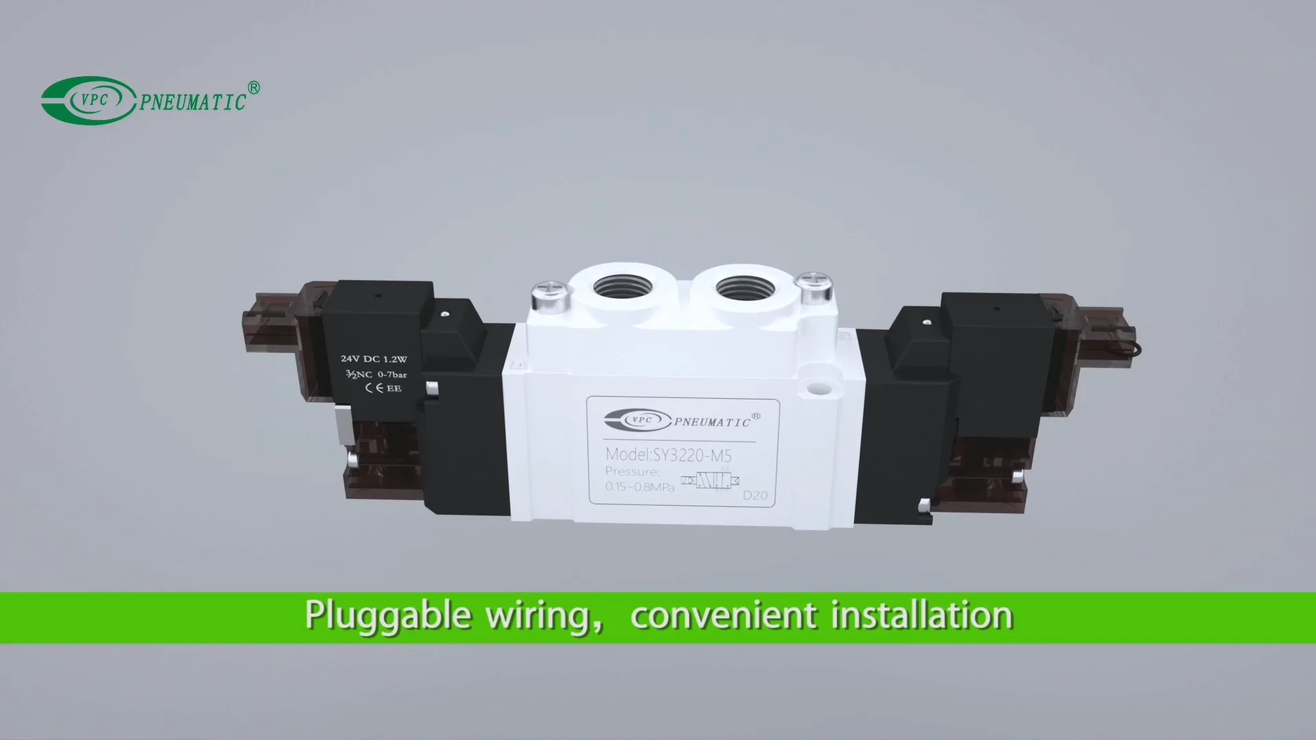 Katup Solenoid Mikro Sy3120 Katup Pneumatik Tipe Smc 5/2 Kerja Arah ...