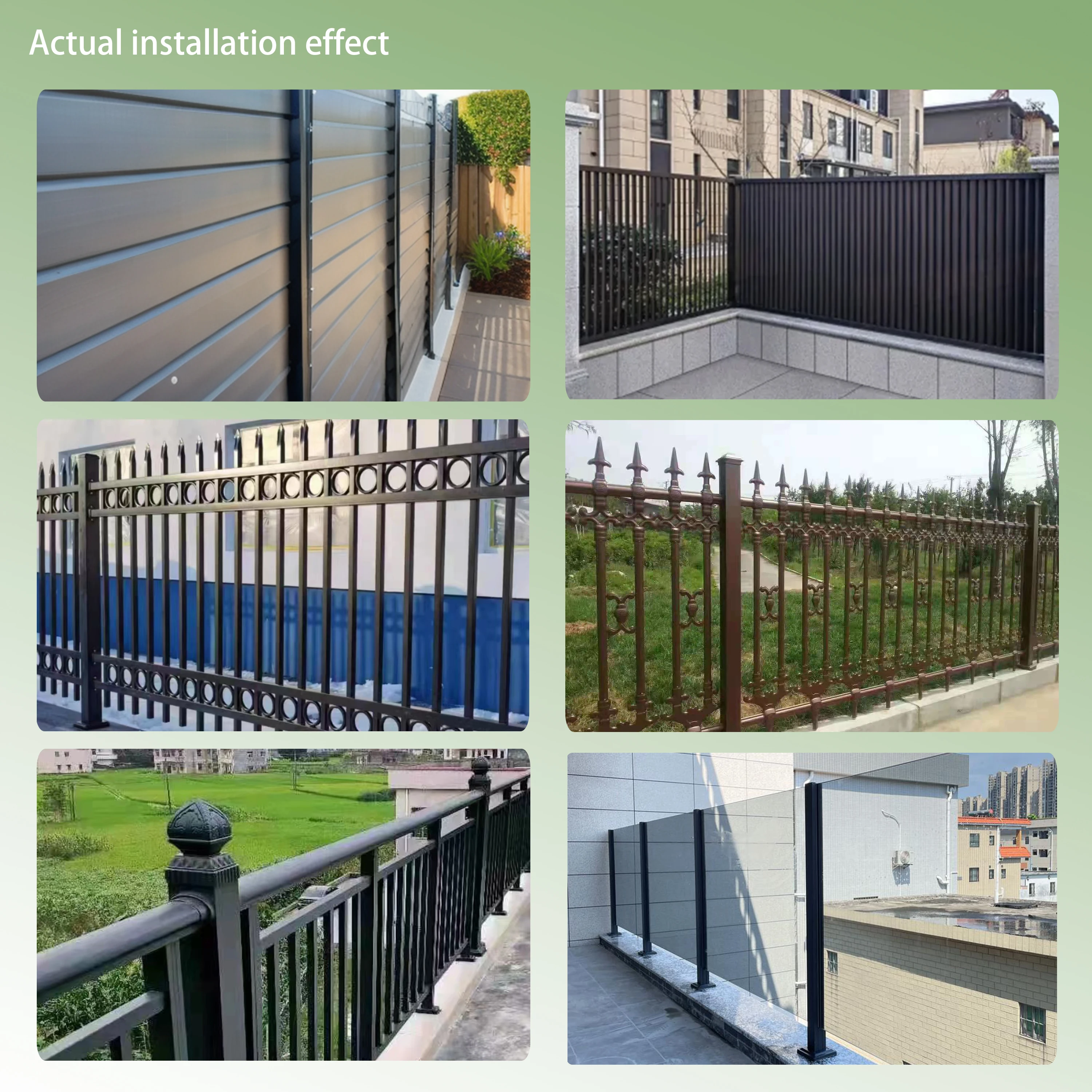 Modern 6 Feet 100x100 4x4 Aluminium Fence Post Cap Ornamental Vegetable ...