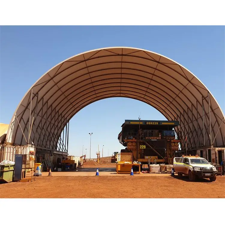 Container Dome Shelter with 650gsm PVC Cover & Steel Frame