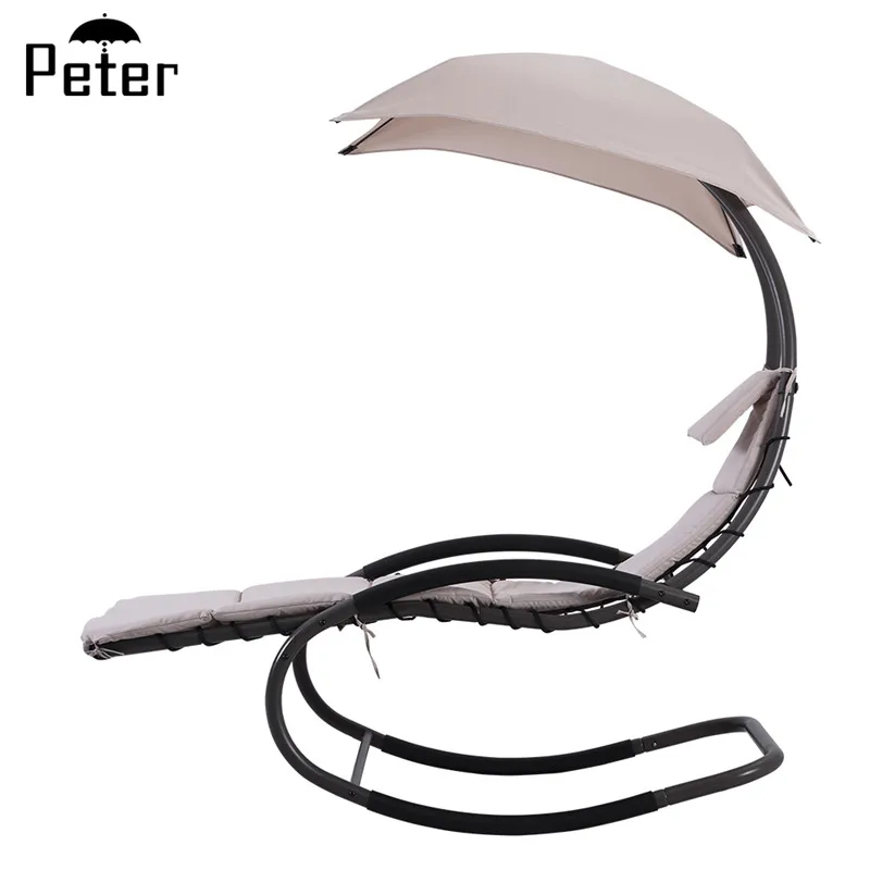 Metal Rocking Chaise Lounge - Perfect for Outdoor Relaxation