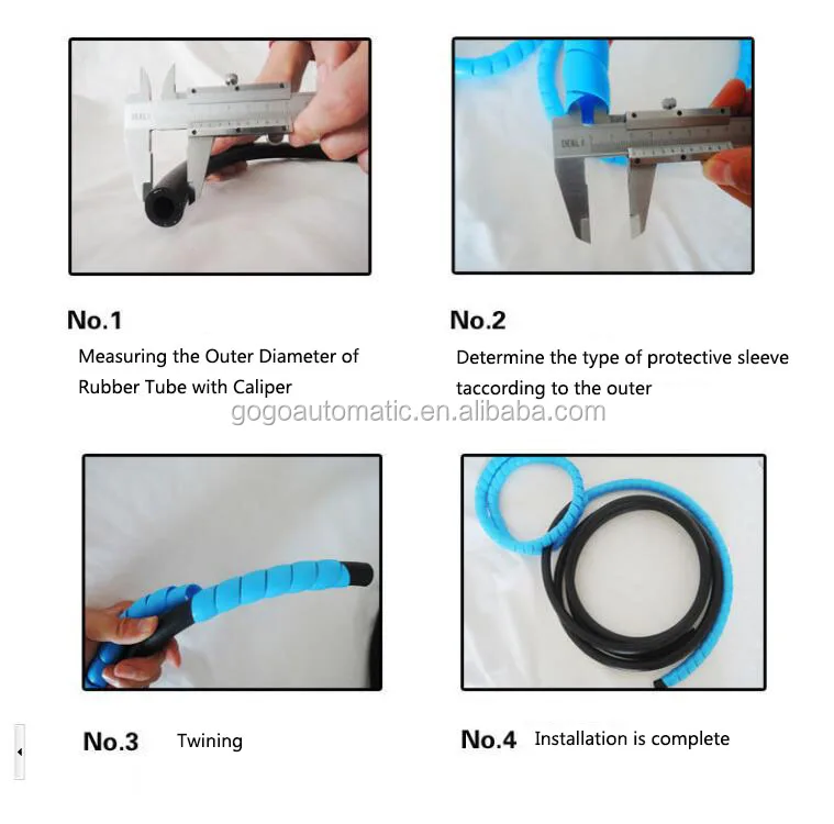 Mechanical Rubber Protective Oil Pipe Spiral Wound Pipe Hydraulic Pipe ...