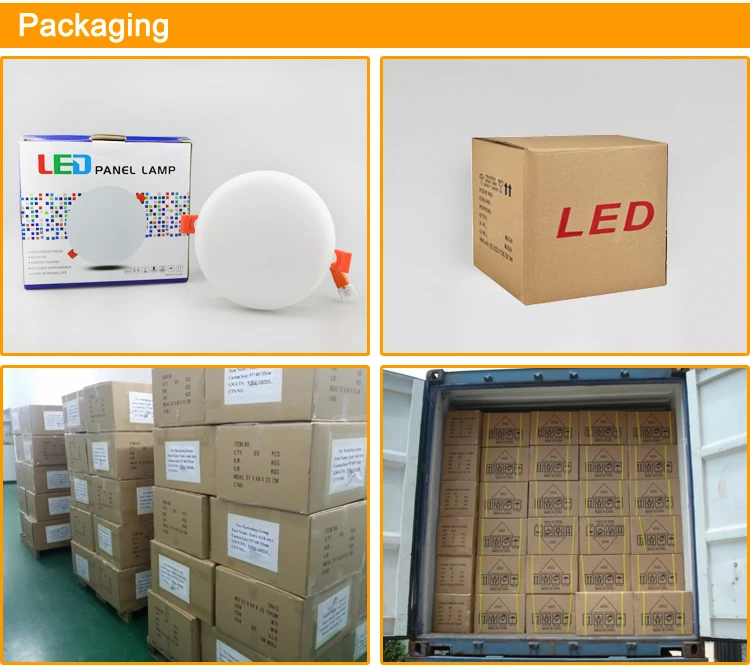 Borderless Led Panel Light Frameless Led Round 9w 18w 24w 36w Recessed ...