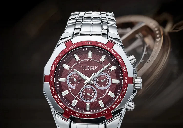 Curren 8084 2024 Men Luxury Brand Sport Mens Watches Full Steel Quartz ...