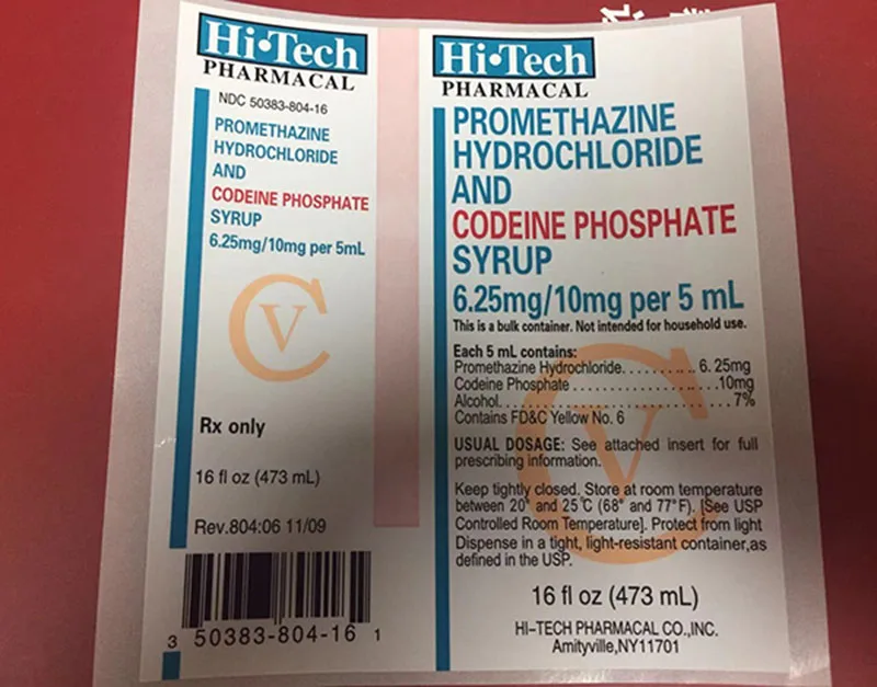 2020 Most Popular Hi-tech Wockhardt Cough Syrup Label Stickers - Buy ...