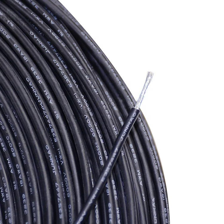 Awm 3239 High Voltage Wire DC 10KV 18AWG Silicon Copper Wire 0.75mm2 ...