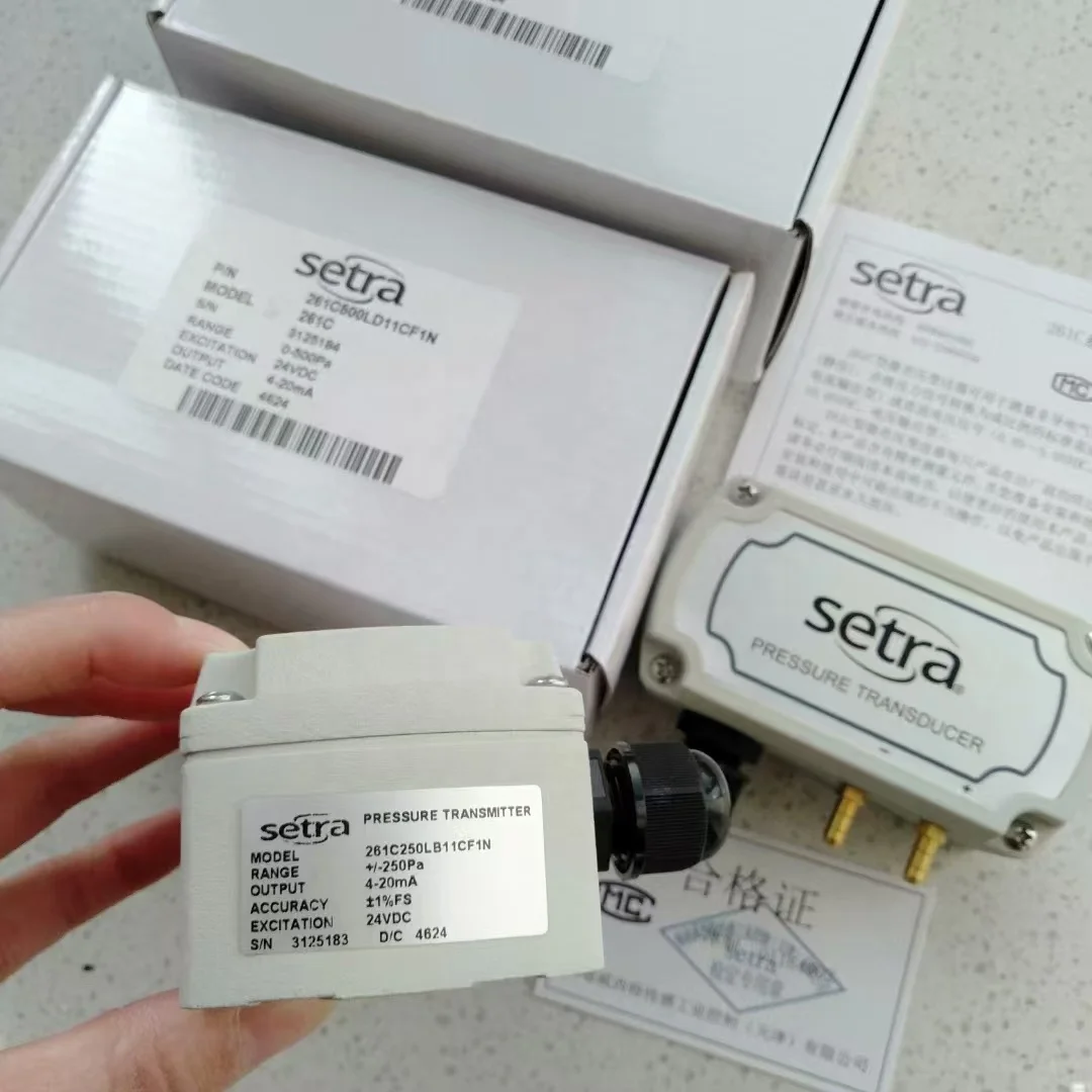 Setra Pressure Differential Sensor Air Duct Transmitter 2661100LBACT1C ...