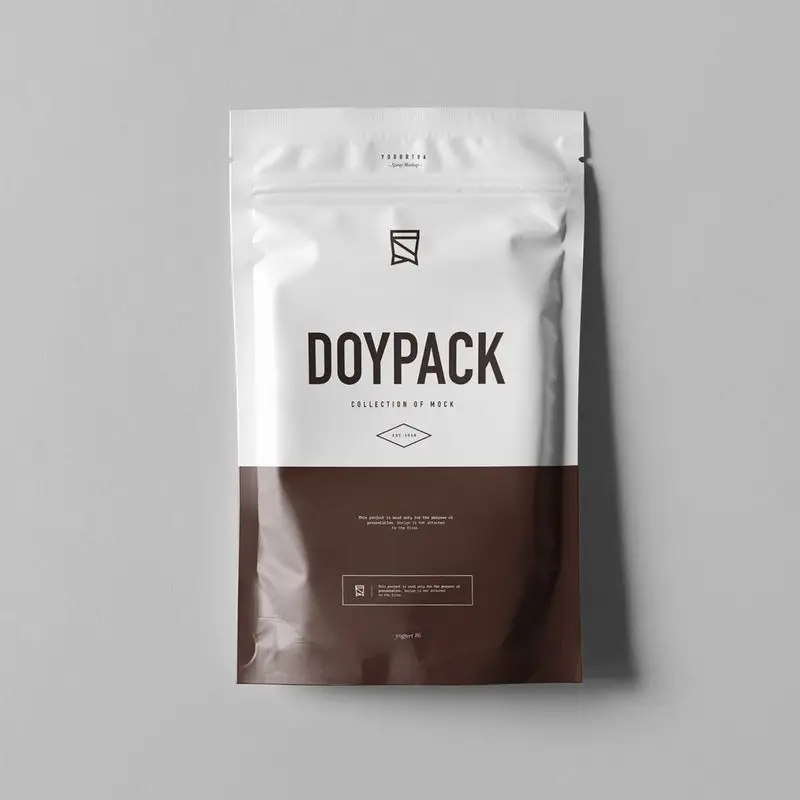 Custom Printed Resealable Packaging Pouch Logo Plastic Doypack Matte ...