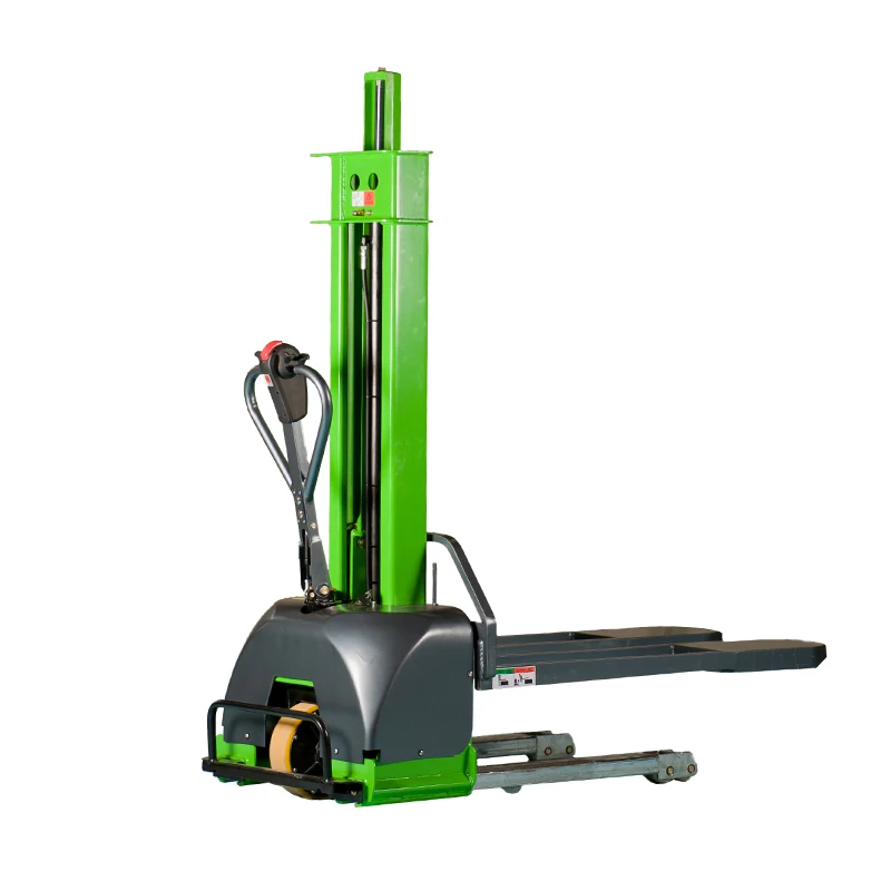JX Fully Electric 1.5T Self-Loading Pallet Stacker