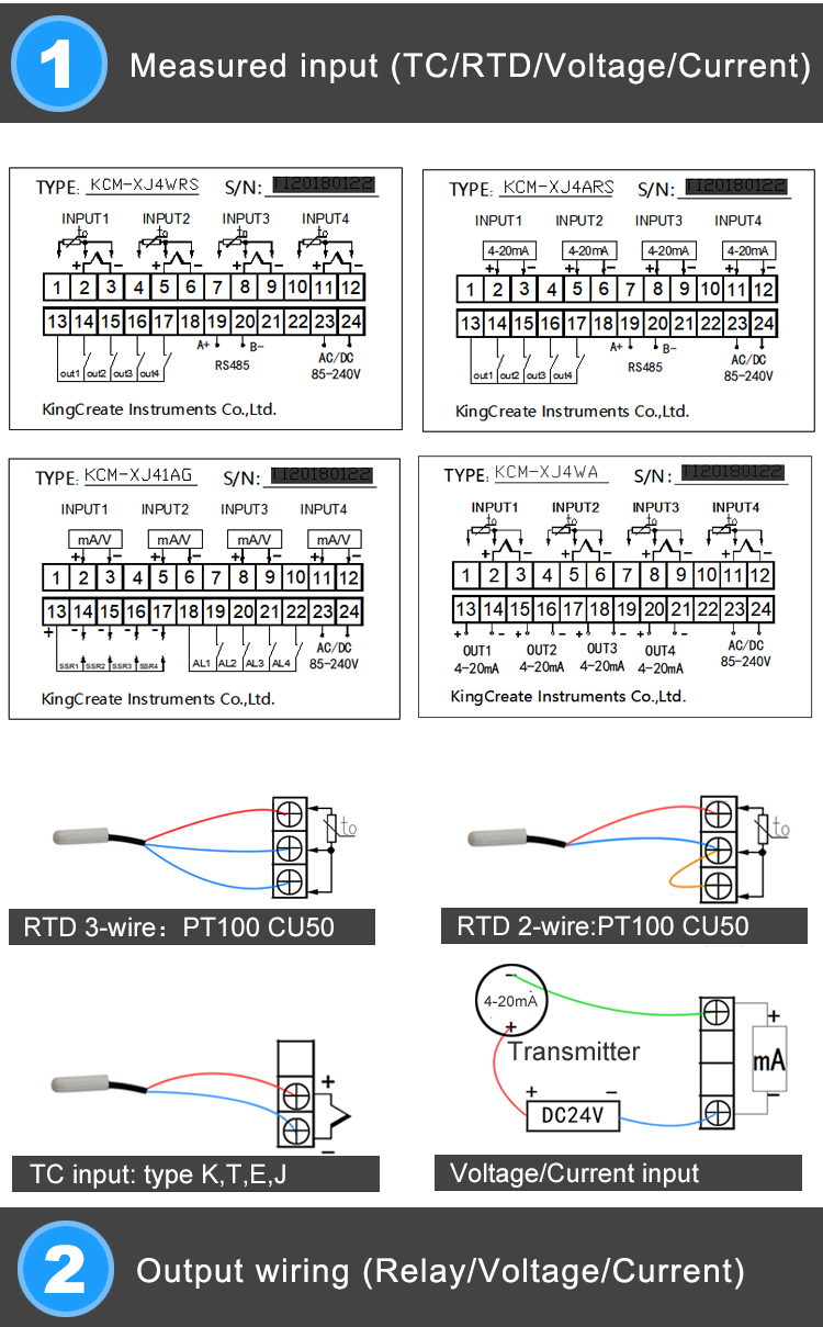 4-20ma Input PID Digital Multi-Loop Temperature Controller