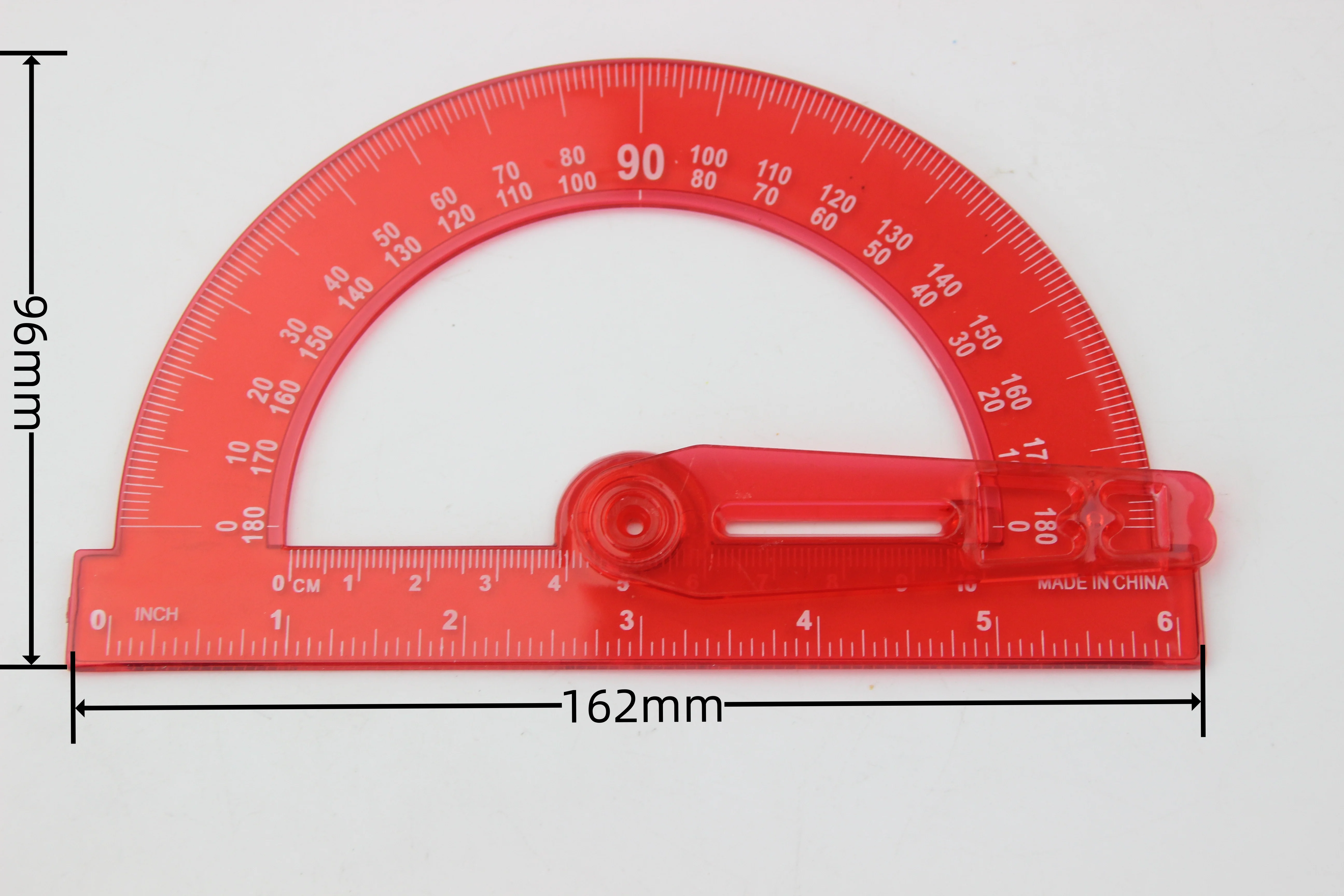 6 Inch Swing Arm Protractor Angle Measuring Tool For School Office Home ...