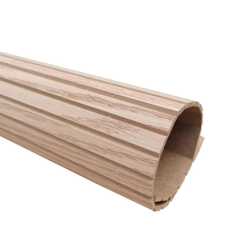 Oak Basement Column Covers - Stylish & Sound-absorbing