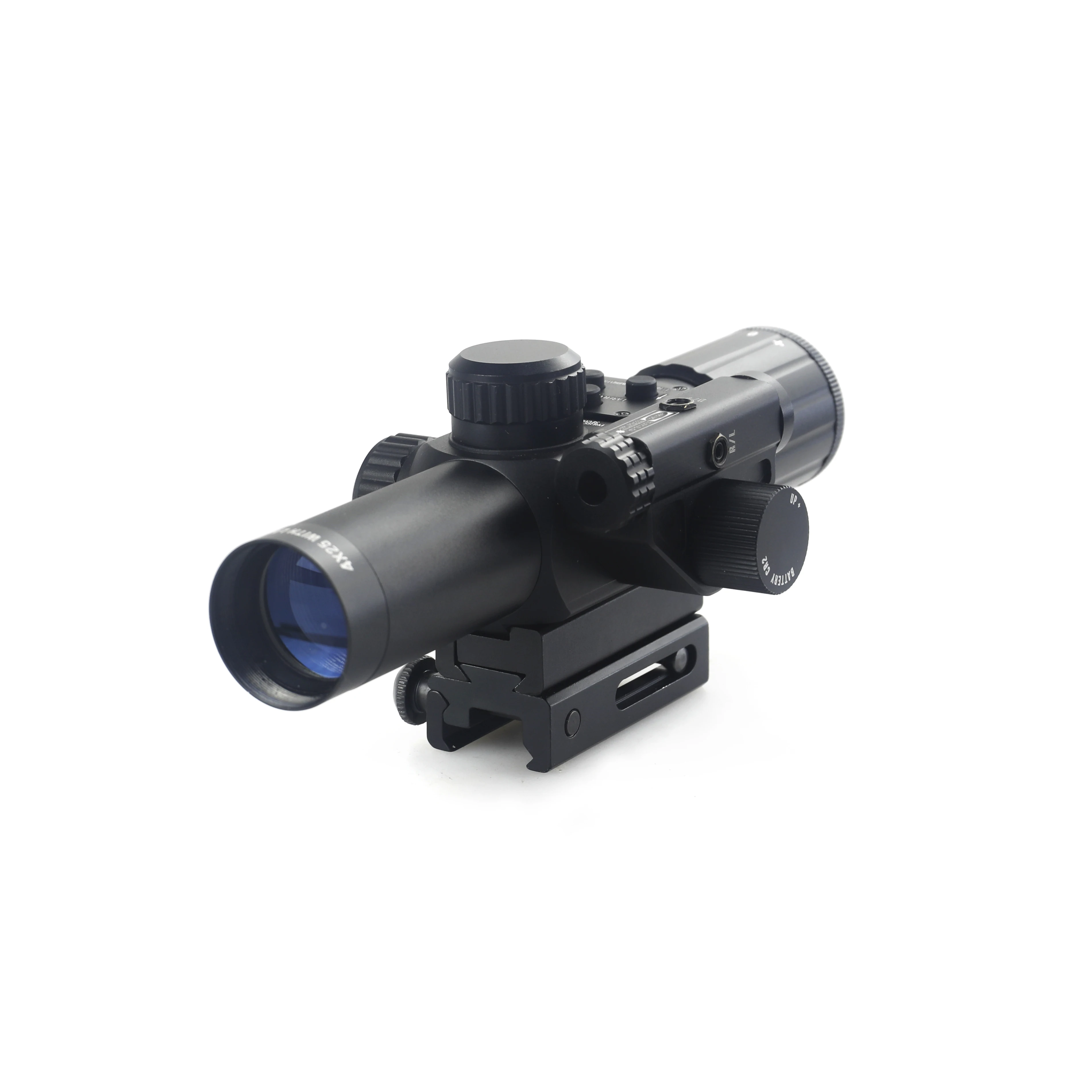 Spike 4x25 Short Scope M6 with Red Laser - Precision & Power