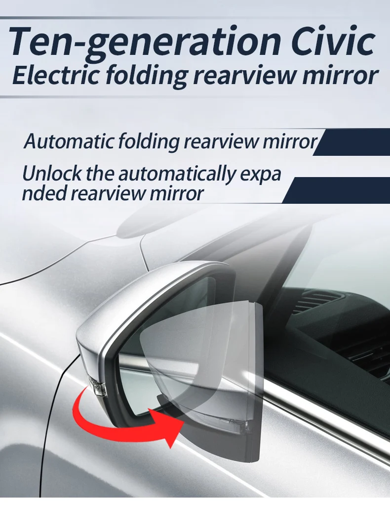 Car intelligent rearview mirror folding module car no rearview mirror ...