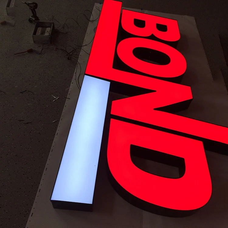 Large 3d Led Front-lit Acrylic Channel Letters Sign - Buy Acrylic ...