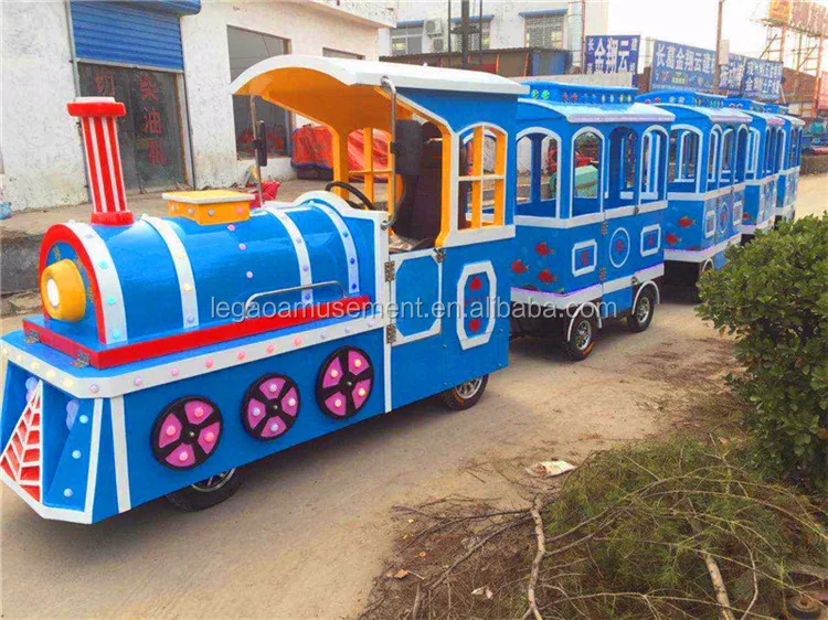 Super Fun Kids Park Train Rides Tourist Trackless Train Used Amusement ...