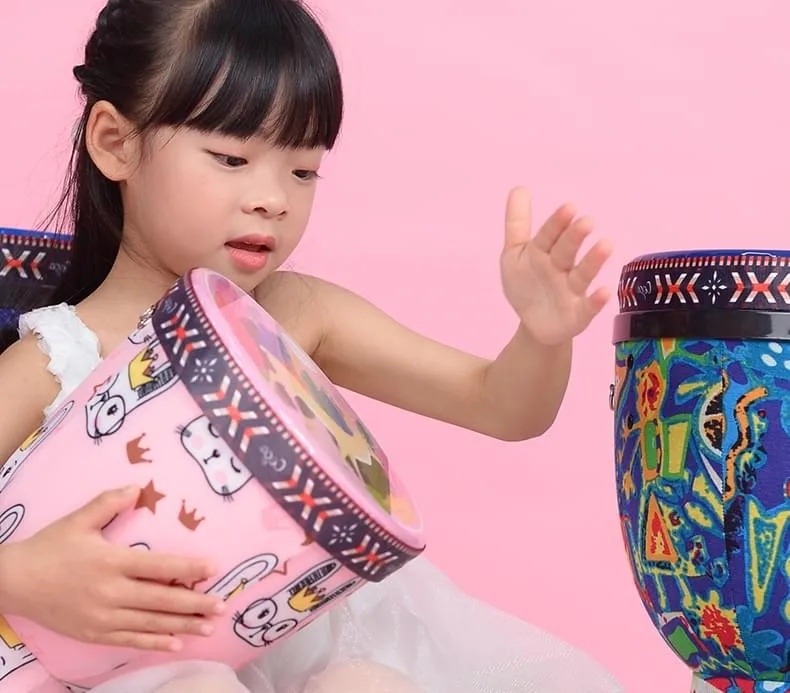 Colorful Pvc Hand Percussion Arabic Drum Rope Djembe With Rope 10inch ...