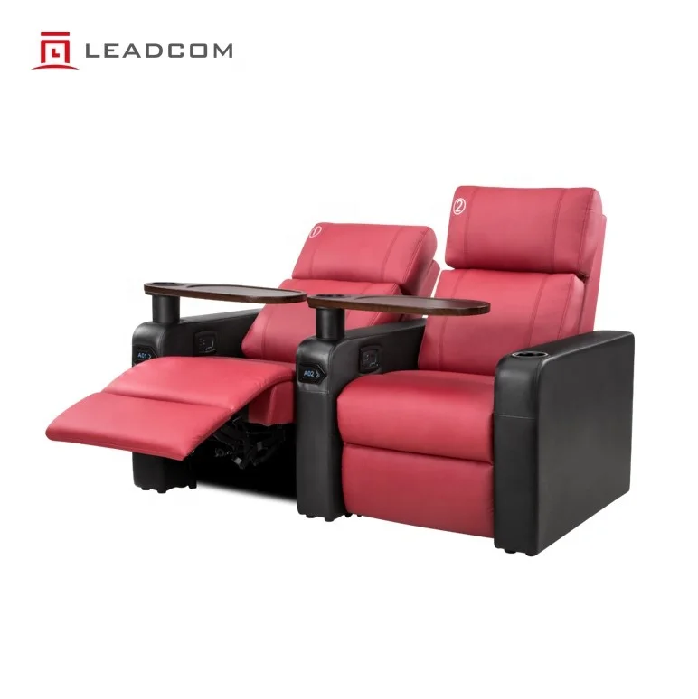 LEADCOM Luxury Leather Electric Vip Cinema Seat Recliner