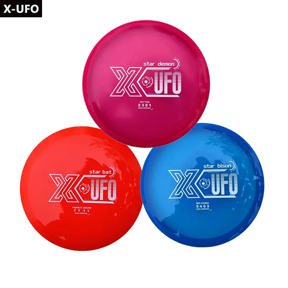 PDGA Certified X-UFO Frisbee Discs - Custom Logo Set