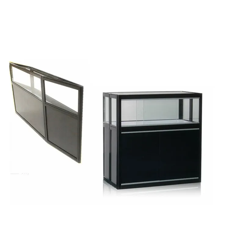 Tempered Glass & MDF Folding Display Cabinet Showcase for Booth - OEM/ODM
