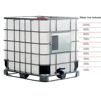 Poly Used Plastic Ibc Tank Container Tote 1000l With Steel Cage - Buy ...