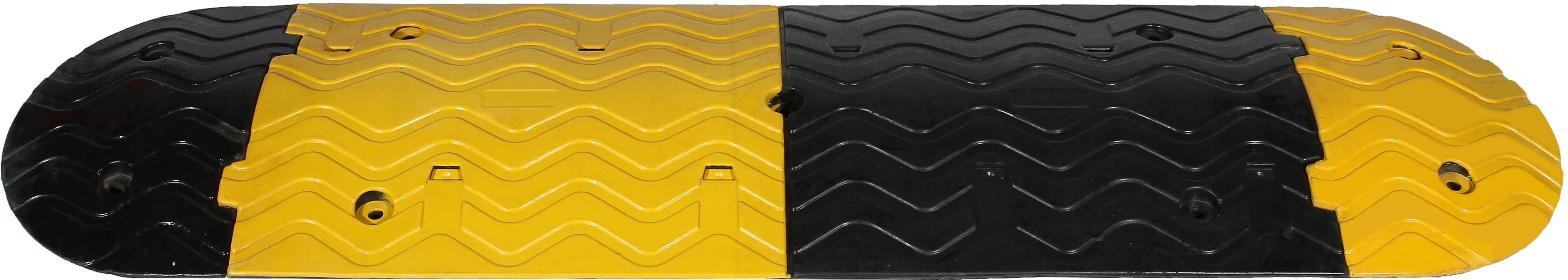 Heavy Duty Reflective Rubber Speed Bump Euro Standard Rubber Hump Wave ...