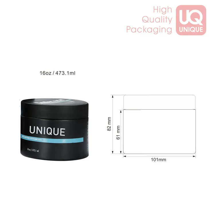 Empty 4 8 16 17 32 Oz HDPE Hair Mask Jar - Cosmetic Containers