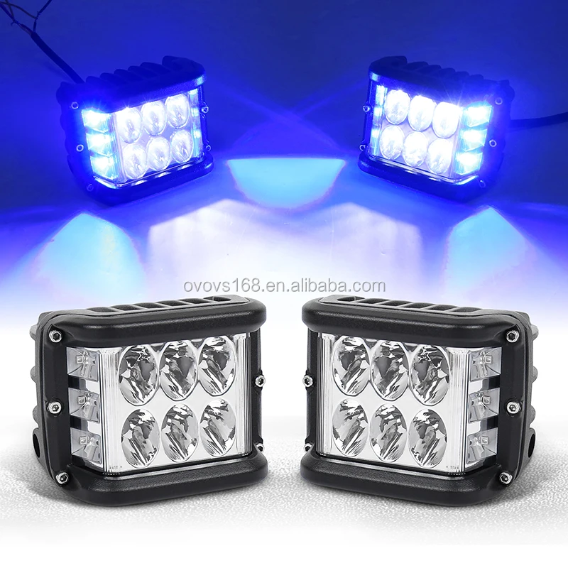 OVOVS 30W Side Shooter Led Work Light 4 Inch Cube Work Light Pod 4x4 ...