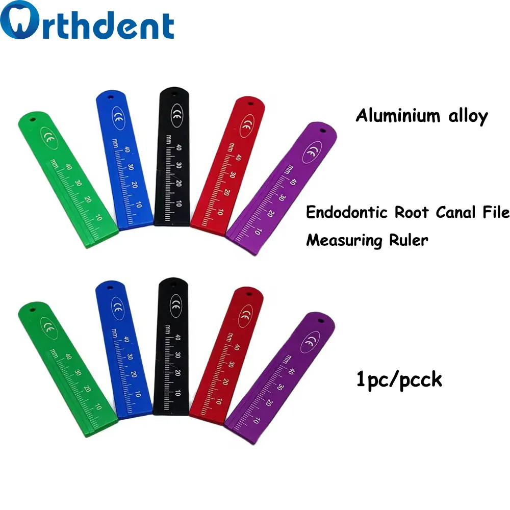 Orthdent 1Pcs Dental Aluminium Endo Rulers Measuring Endodontic Root ...