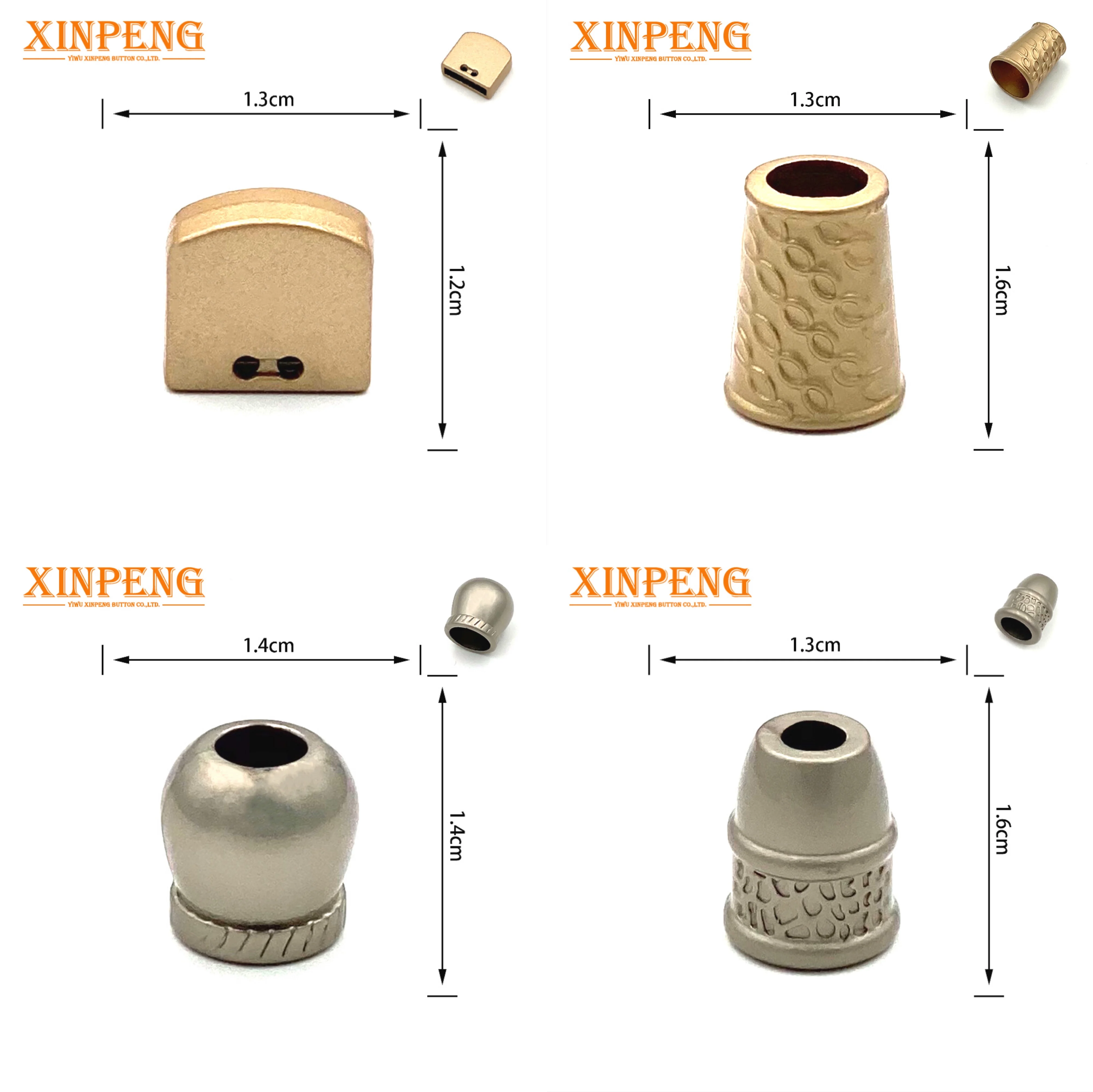 Flat Ends Plastic Bead Drawstring Caps - Bungee Endings