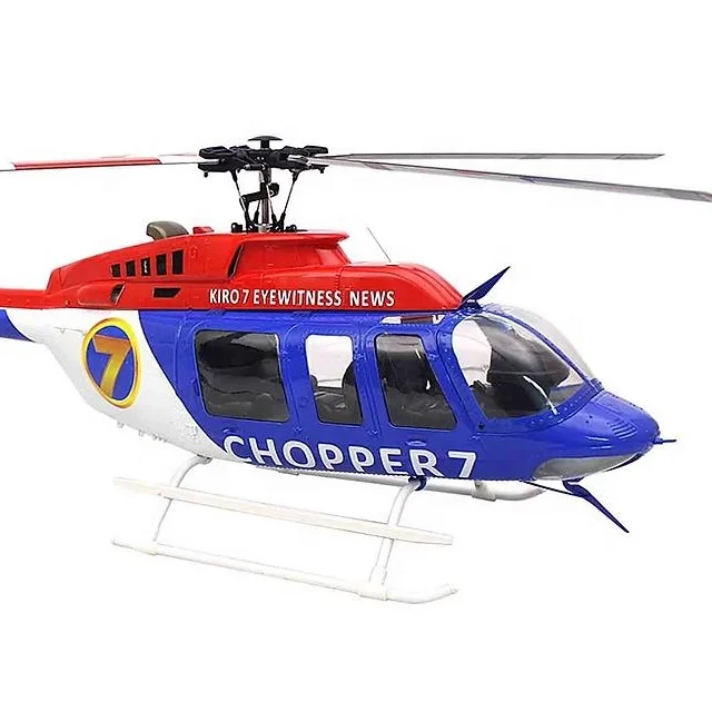 Helicopter Fuselage 470 BELL 407 RED White BLUE Painting KIT