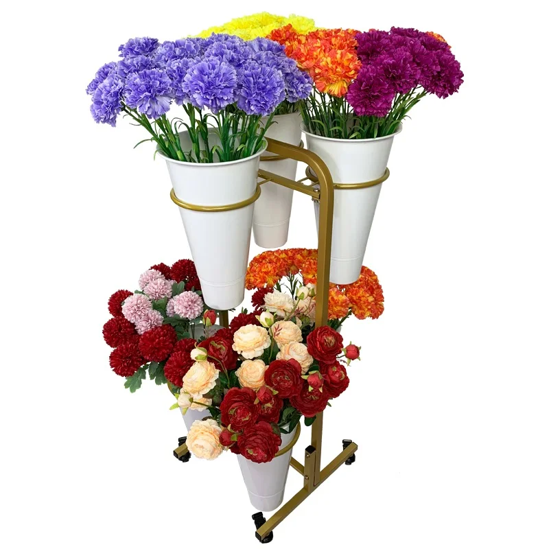4 Tier Metal Flower Display Stand - Perfect for Blooming Beauty