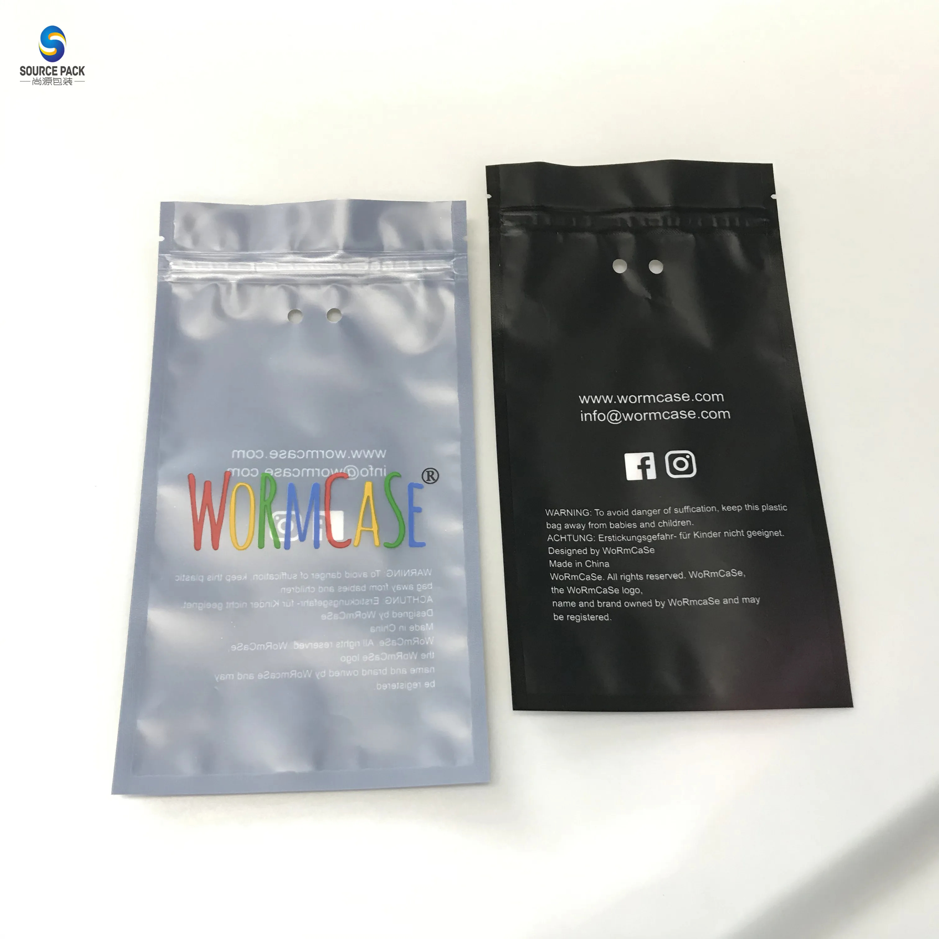 Custom Ziplock Clear Front Bag For Phone Baggies Weed - Buy Custom Poly ...