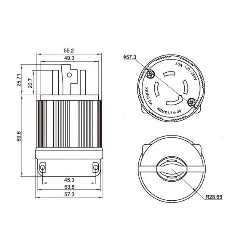 30A Generator Plug Twist Lock - Reliable Power Solutions