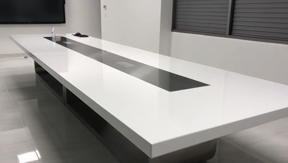 Hot Sale China Made Corian Quartz Marble Stone Meeting Table Used ...