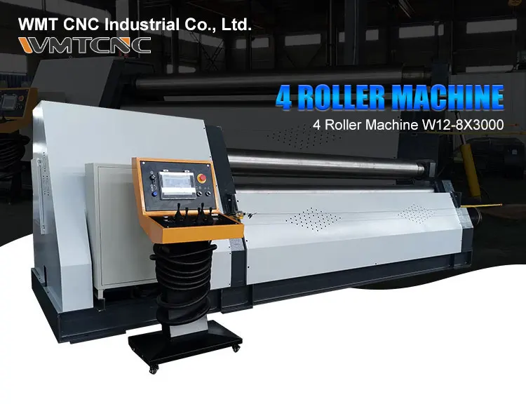 Rolling Machine W12 Sheet Metal 4 Roller Cnc Plate Bending Machine ...