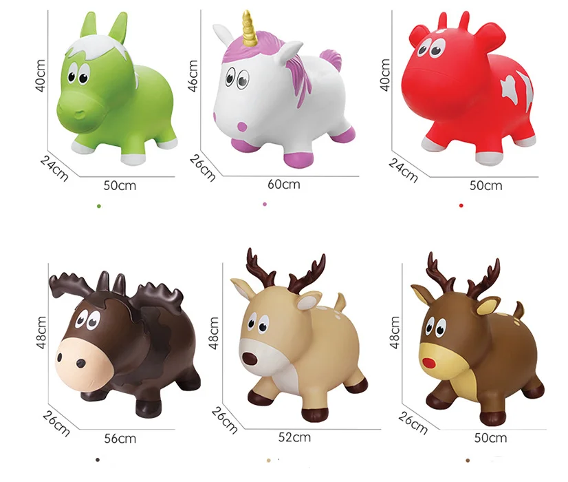 Inflatable Bouncy Animals Hopper - Fun for Kids Ages 18+ Months