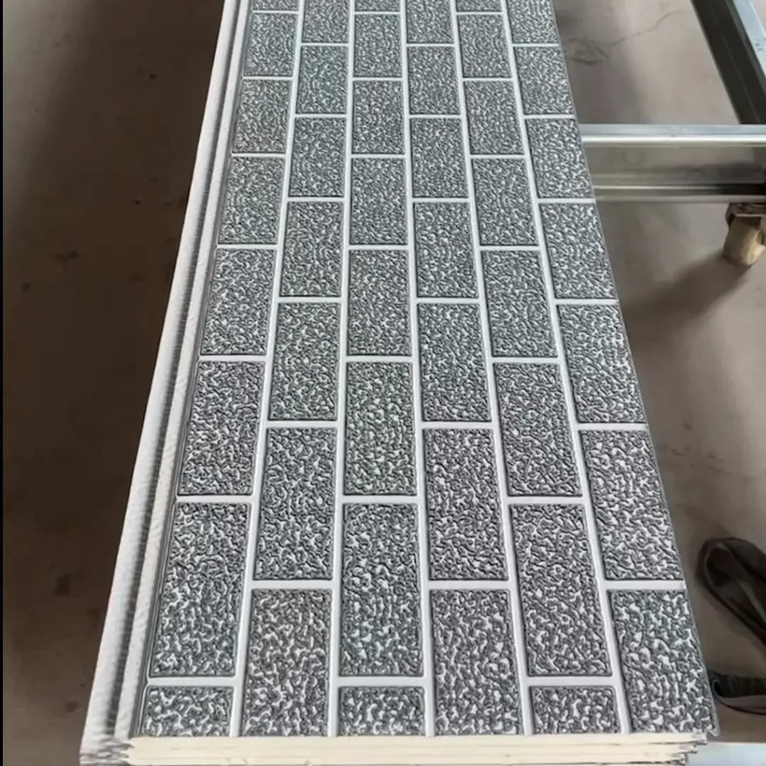 Exterior Use PU Core Insulation Metal Foam Wall Tiles